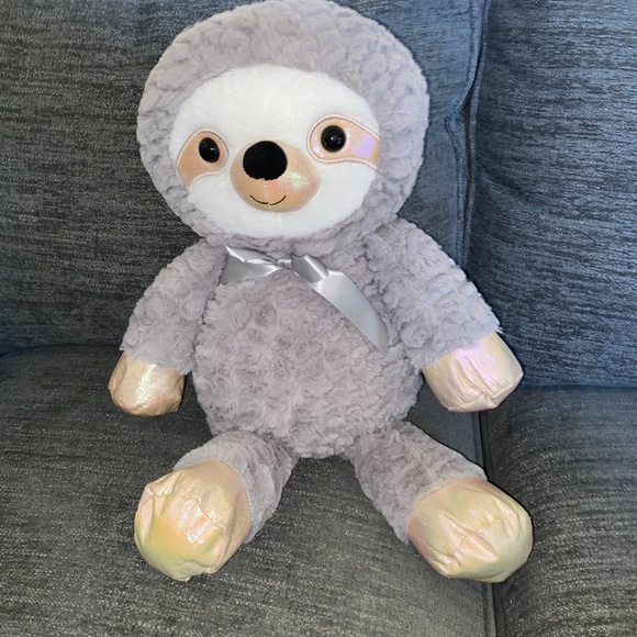 Kellytoy | Toys | Kellytoy Sloth Grey White And Glitter Tan So Soft ...